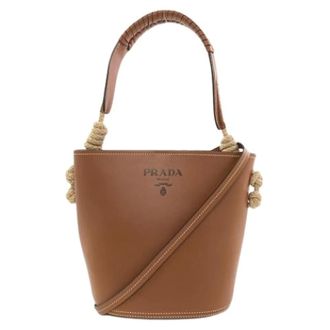 Prada Sac seau vintage Pre-owned - Femme - Pre-owned - Brun - Taille: ONE Size