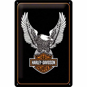 Nostalgic Art 22136 Harley-Davidson - Eagle Logo, Retro Blechschild 20x30 cm