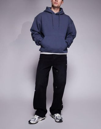 Good For Nothing Jean baggy avec &eacute;claboussures de peinture - Noir d&eacute;lav&eacute;