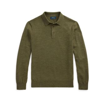 Polo Ralph Lauren Lang&auml;rmliger Pullover - - Knitwear - Herren - Gr&uuml;n - 2XL