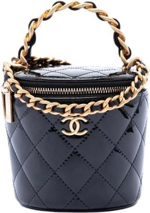 Chanel Sacoche de toilette vanity case Chanel doccasion - Femme - Pre-owned - Noir - Taille: ONE Size
