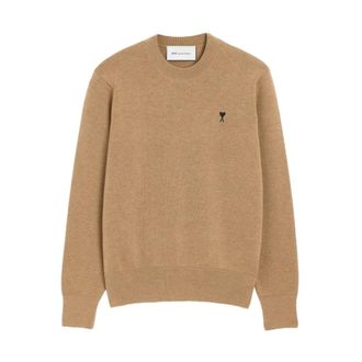 Ami Homme, Pulls, Brun, Taille: S Pull Col Rond De Coeur