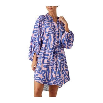 Pom Amsterdam Dress Waves - - Dresses - Damen - Mehrfarbig - M