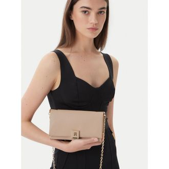 Tommy Hilfiger Handtasche Tommy Hilfiger Th Monogram Chain Strap Crossbody Bag AW0AW17403 Rosa