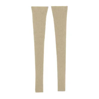 Cortana Lange Strick-Armstulpen mit Daumenl&ouml;chern - - Accessories - Damen - Beige - ONE SIZE