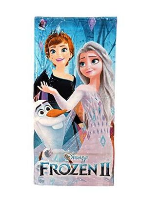 Disney Frozen II Beach Towel ELSA Anna Olaf 28x58 (Diamond Frozen)