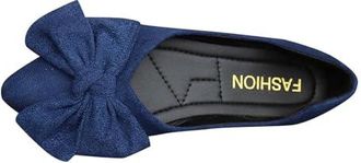 Generic Ballerines plates pour femme avec noeud et bout pointu - Couleur unie - L&eacute;g&egrave;res - &Eacute;l&eacute;gantes et confortables - Chaussures plates d&eacute;contract&eacute;es &agrave; enfile