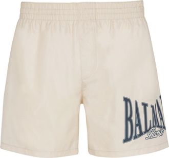 Balmain Homme, Maillots de bain, Beige, Taille: XL Short de bain imprim&eacute;