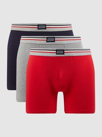 Jockey Trunks mit Label-Patch im 3er-Pack