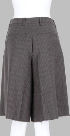 Our Legacy Virgin Wool Cotton Blend Bermuda Shorts - Gray