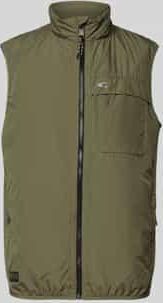 Camel Active Regular Fit Weste mit gef&uuml;ttertem Stehkragen