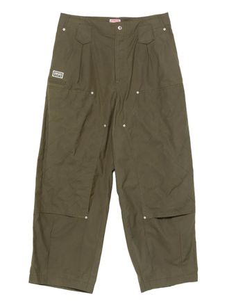 Kenzo pantalon &agrave; empi&egrave;cements matelass&eacute;s - Vert