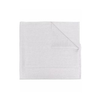 Brunello Cucinelli Grauer Seidenkaschmir Fransenschal - - Accessories - Damen - Grau - ONE SIZE