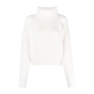 Lorena Antoniazzi Femme, Pulls, Blanc, Taille: 34 FR Knit Turtleneck