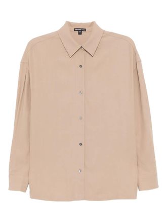James Perse blouse en cr&ecirc;pe &agrave; boutonni&egrave;re - Tons neutres