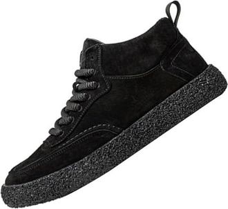 Generic Chaussures en daim pour homme - Bottines &agrave; lacets - Chaussures d&eacute;contract&eacute;es antid&eacute;rapantes - Chaussures de travail - Chaussures de travail confortabl