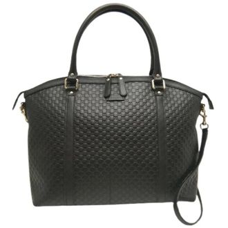 Gucci Pre-owned MicroGuccissima Sac cabas - Femme - Pre-owned - Noir - Taille: ONE Size
