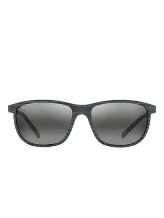 Maui Jim lunettes de soleil Lele Kawa &agrave; monture ray&eacute;e - Gris