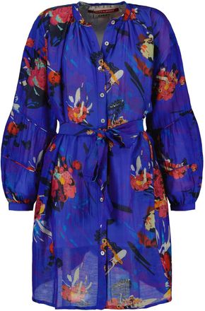 Chufy Robe Pia Mini Soie Bleu, Collaboration Rossy x Chufy