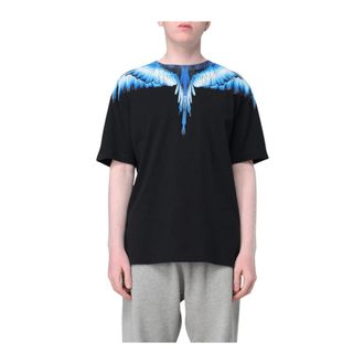 Marcelo Burlon Homme, Tops, Noir, Taille: XL T-Chemises