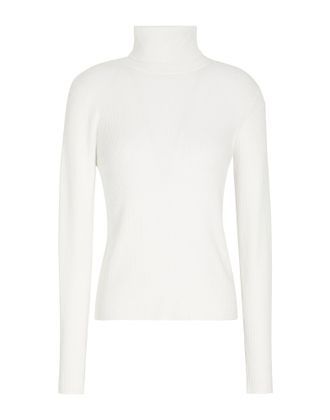 8 by YOOX RIBBED KNIT SLIM FIT ROLL-NECK