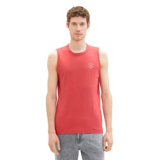 Tom Tailor Tank-Top 1037261 Rot Regular Fit