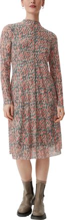 Comma AOP Midikleid aus Mesh