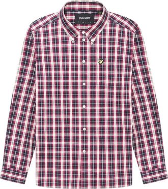 Lyle & Scott Hemd f&uuml;r Herren, Popelin, Lang&auml;rmlig (Marine)