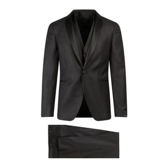 Tagliatore N1241 Einreiher-Anzug - - Suits - Herren - Schwarzk - XL
