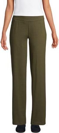 Lands End Stretch-Freizeithose Straight Fit Starfish Pant, Damen, Gr&ouml;&szlig;e:48-50 tall, Gr&uuml;n, Baumwoll-Mischung, by Lands End