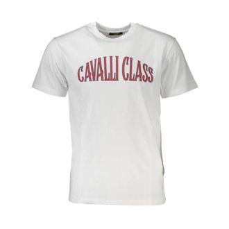 Cavalli T-Shirt mit k&uuml;hnem Druck - - Tops - Herren - Wei&szlig; - XL