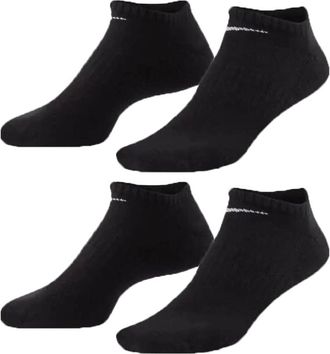Nike Nike 6 Paar Everyday Cushioned Sneakersocken Socken Wei&szlig; Schwarz Unisex SX7673, Farbe:Schwarz/Wei&szlig;, Socken Neu:34-38