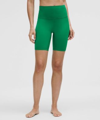 lululemon Align Shorts mit hohem Bund f&uuml;r Frauen - 20 cm - Gr&ouml;&szlig;e 12 in Raceway Green