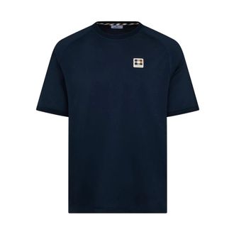 Aquascutum Homme, Tops, Bleu, Taille: 3XL T-shirt Active