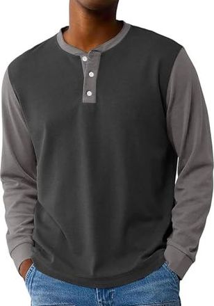 Generic Polo tendance pour homme, coupe classique, v&ecirc;tement de travail d&eacute;contract&eacute;, chemise boutonn&eacute;e, l&eacute;ger et respirant, tuniques de vacances, gris, 4XL