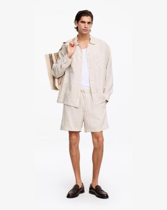 Arket Leinen-Shorts -Beige