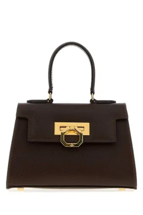 Carbotti Top Handle Bag - Brown