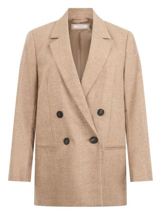 PESERICO blazer &agrave; boutonni&egrave;re crois&eacute;e - Tons neutres