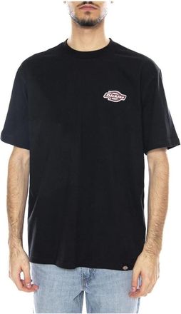 Dickies Homme, Tops, Noir, Taille: L T-Shirt &agrave; Manches Courtes et Col Rond