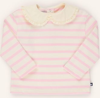 Petit Bateau Petit Bateau Longsleeve Mariniere Mit R&uuml;schen weiss