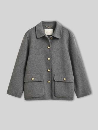GANT Regular Fit Kurzm&auml;ntel aus Woll-Cashmere-Mix
