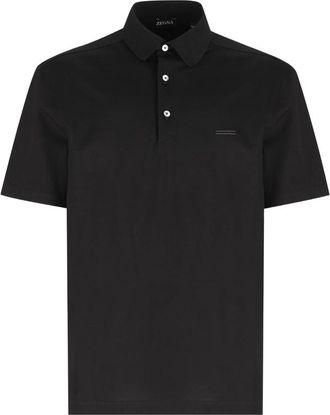 Ermenegildo Zegna Short-sleeve Piqu&eacute; Polo Shirt