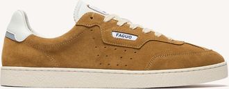 Faguo Baskets beige clair cuir su&egrave;de - LUMBO