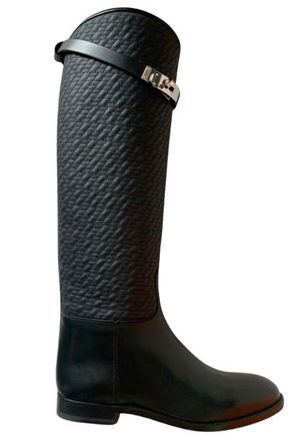 Herm&egrave;s Black Jumping Boots New In Box Size 37