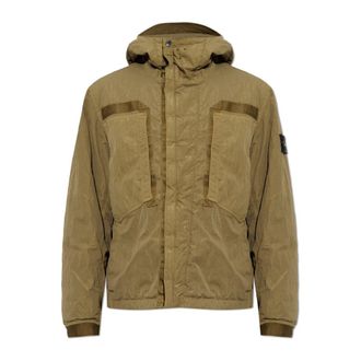 Stone Island Homme, Vestes, Vert, Taille: XL Veste isol&eacute;e &agrave; capuche
