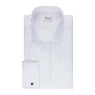 Stenstr&ouml;ms Wei&szlig;es Smokinghemd Slimline Superior Twill - - Shirts - Herren - Wei&szlig; - 4XL