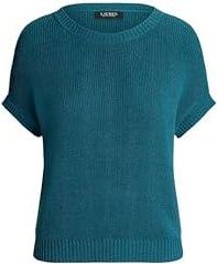 Lauren Ralph Lauren Pull Col rond manches courtes Rowina 200940499, turquoise, Small