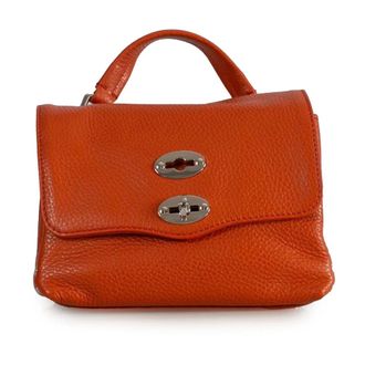Zanellato Femme, Sacs, Orange, Taille: ONE Size Mini Sac en Cuir Orange