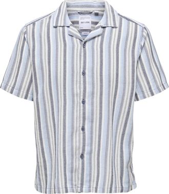 Only & Sons Onstrev Life Reg Struc Stripe Ss Shirt
