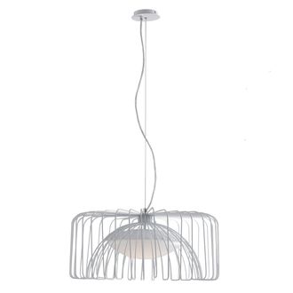 Luce-Ambiente-Design Cougar Pendant Chandelier in White Metal 24w 4000k (Natural Light)